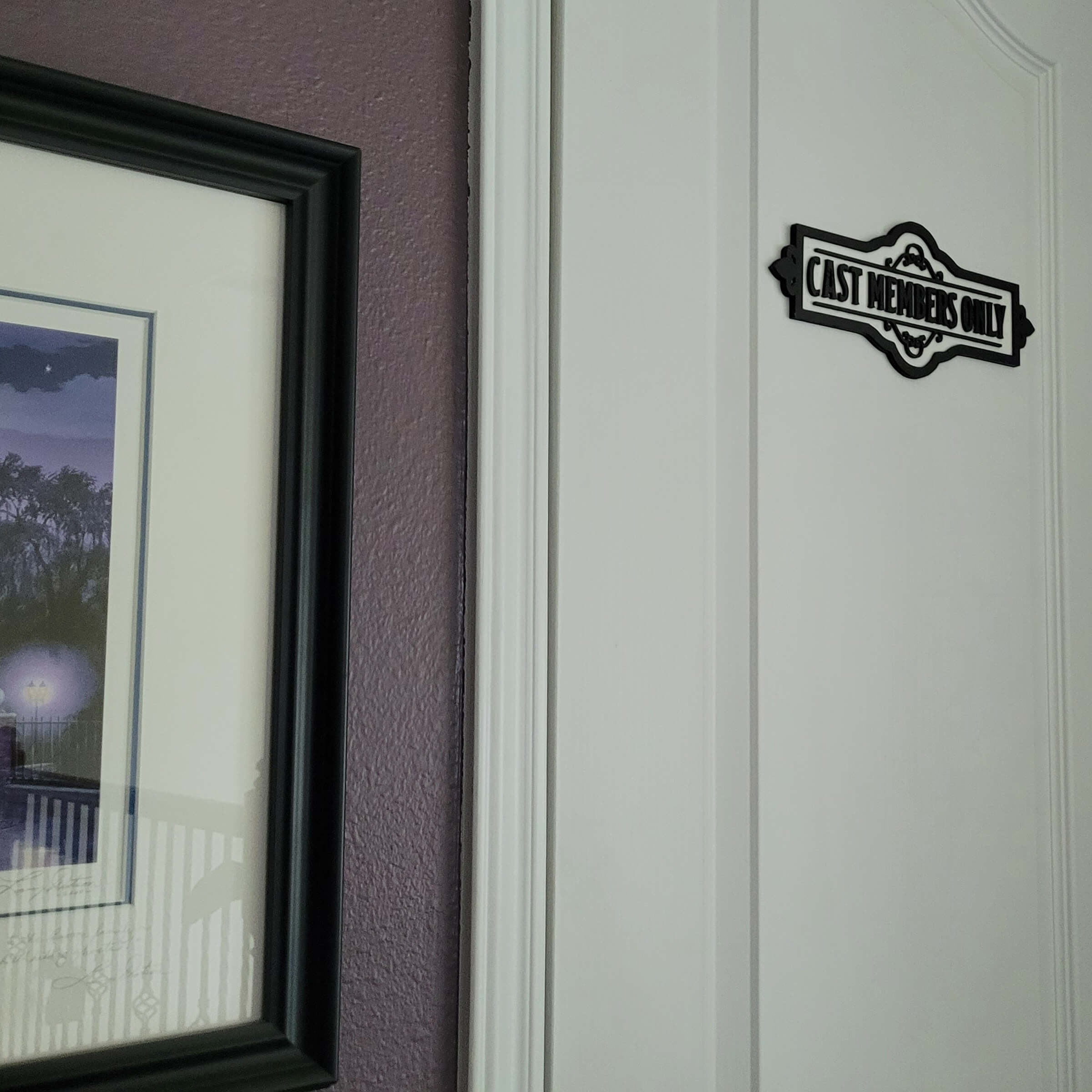 Handcrafted Disney Cast Member Only Sign - The Disney Nation™ Shop