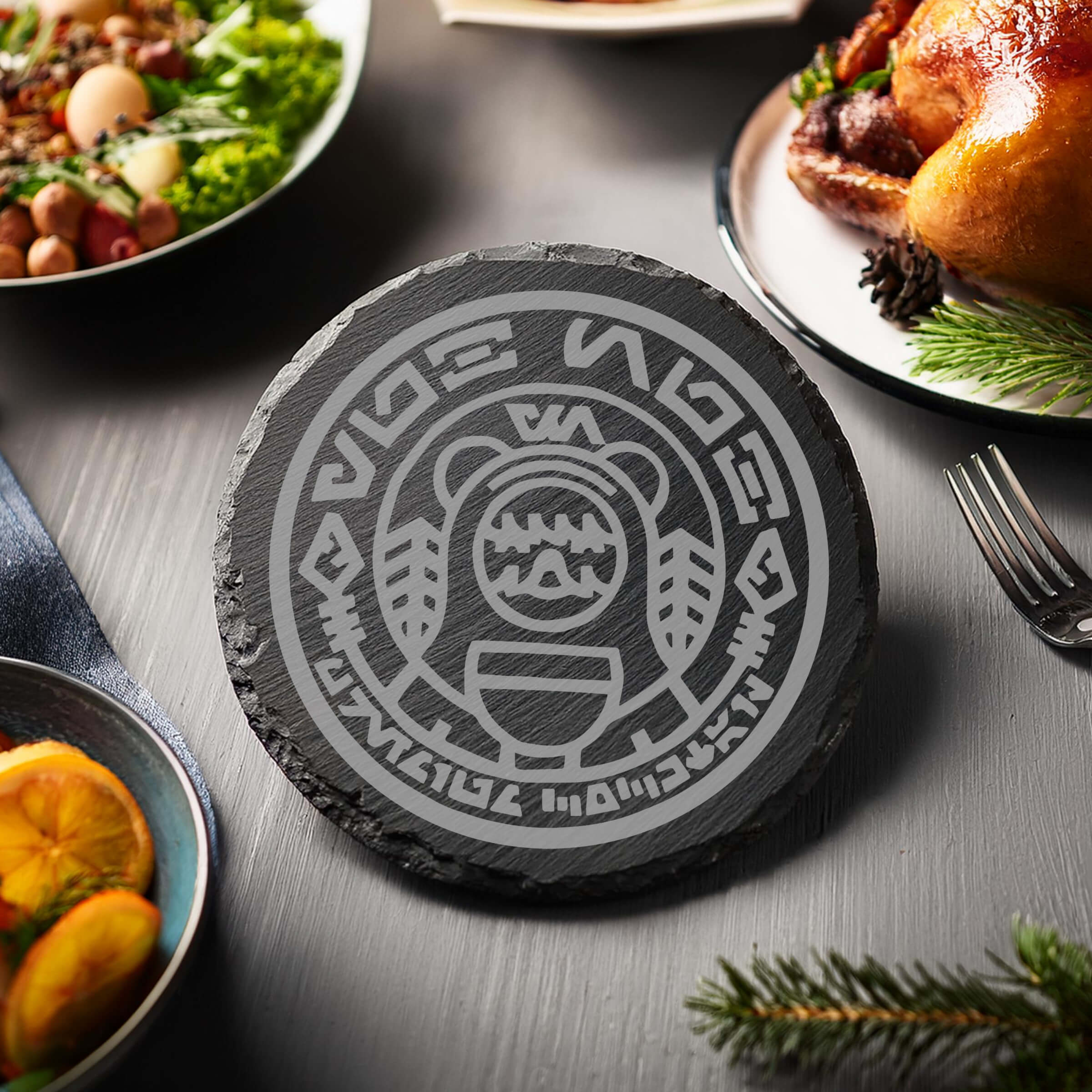 Oga's Cantina Chiseled Slate Coasters - The Disney Nation™ Shop