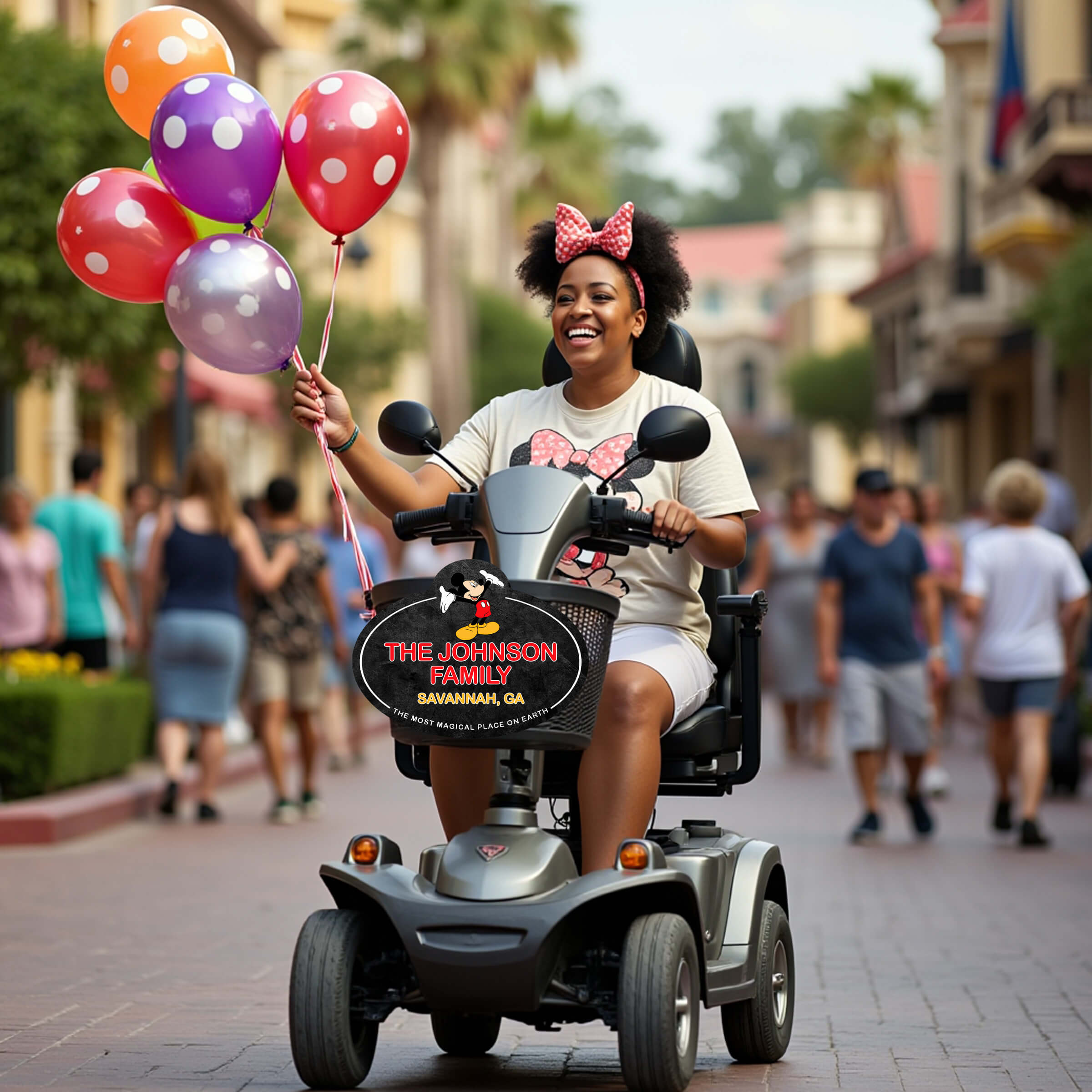 Custom Mickey Mouse Scooter - Stroller Name Tag - The Disney Nation™ Shop