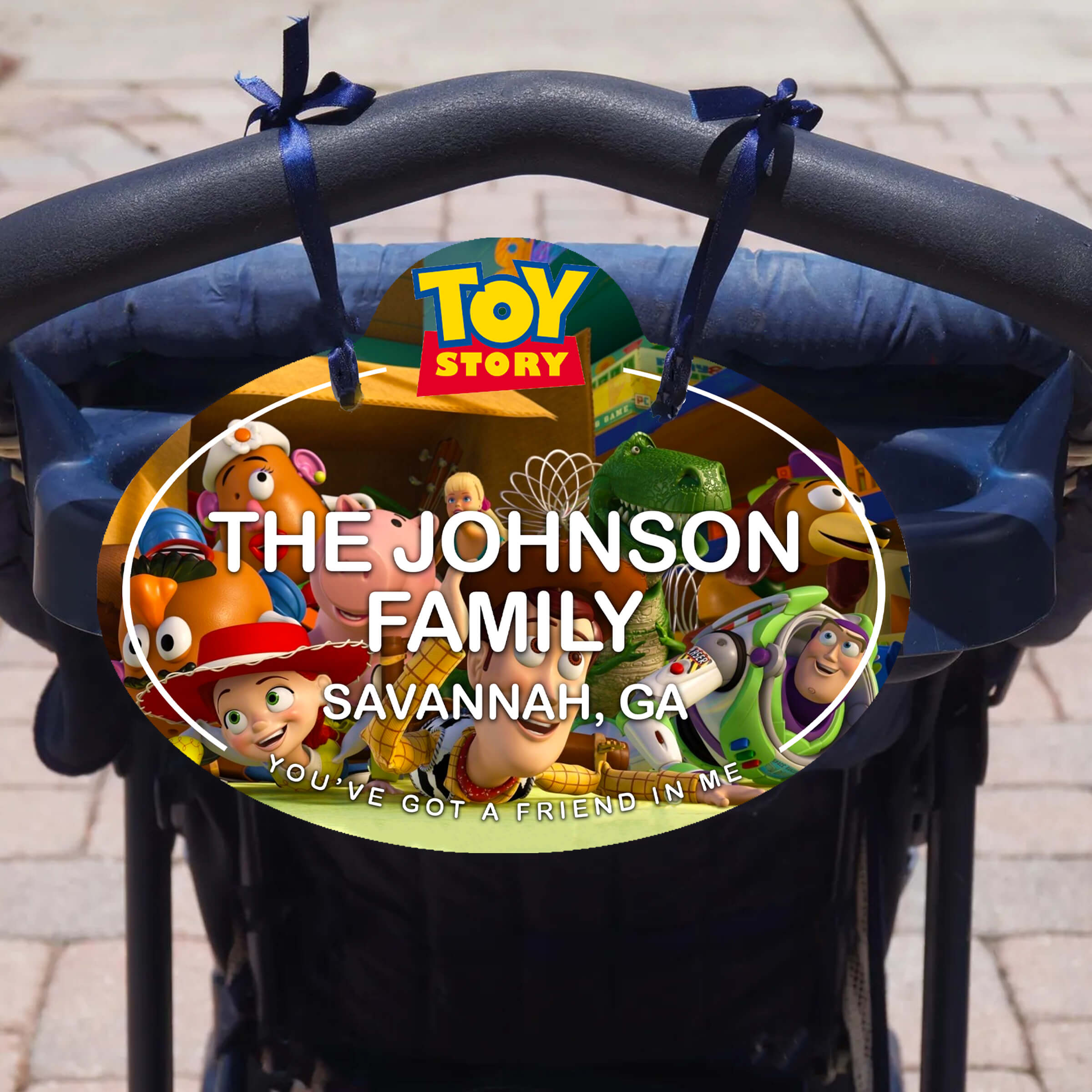 Custom Toy Story Scooter - Stroller Name Tag - The Disney Nation™ Shop